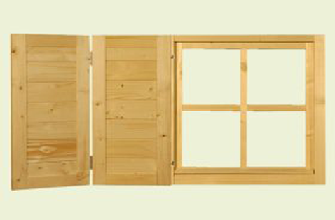 Shutters Double-Flap - Finestam Log Cabins UK
